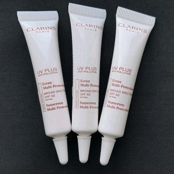 Clarins | Skincare | Lot Of 3 Clarins Uv Plus Spf 5 Nontinted Sunscreen ...